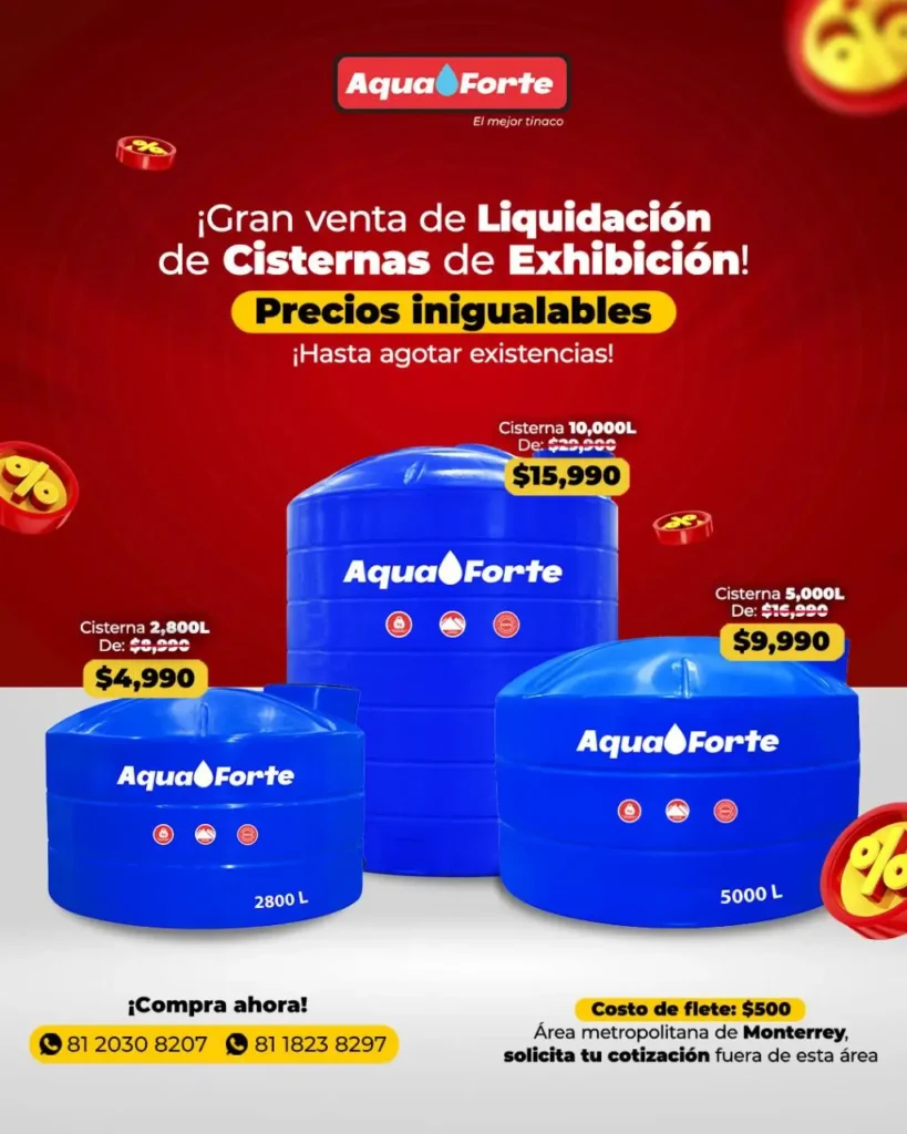 Tinacos | Aqua Forte | Soluciones de Almacenamiento