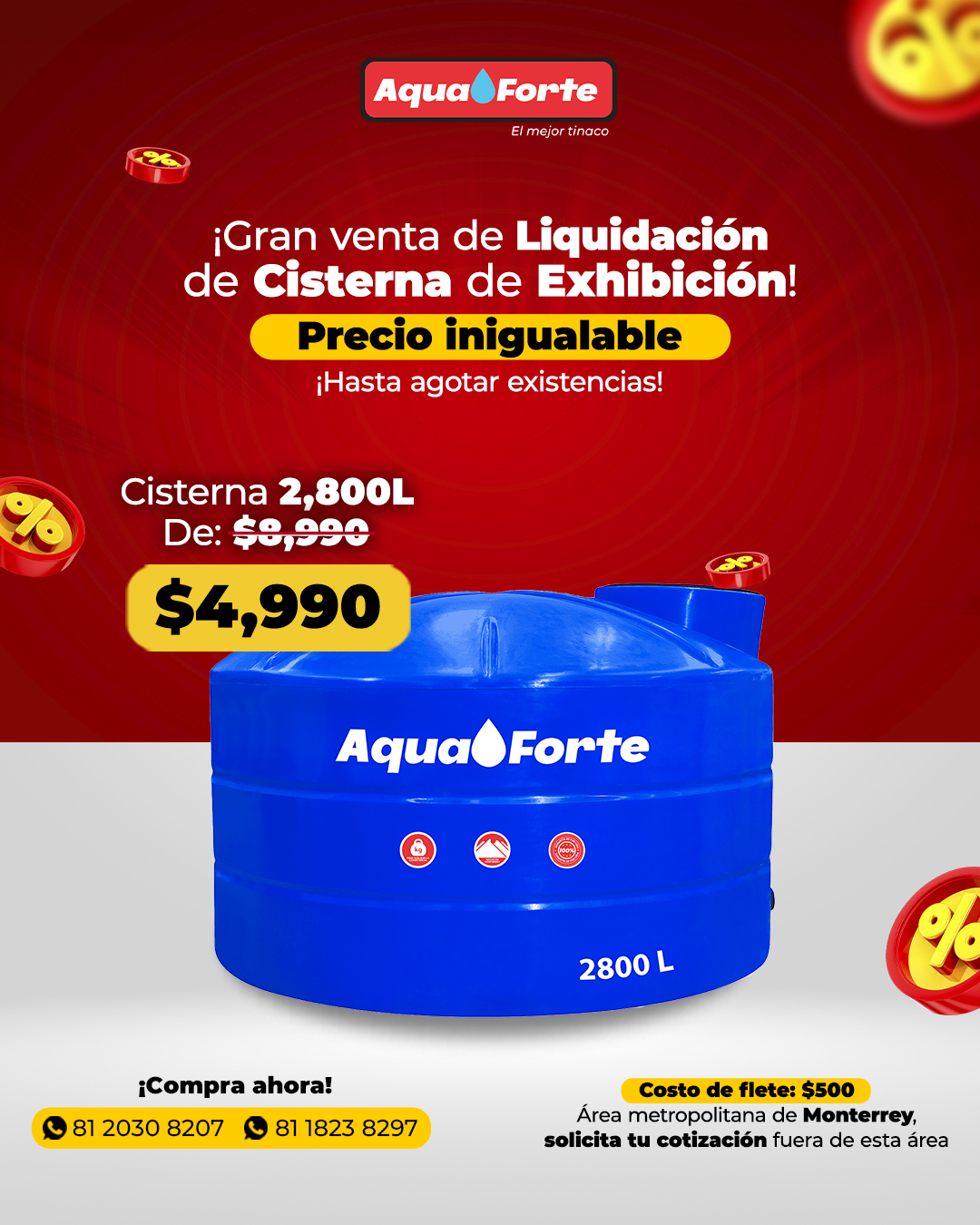 Tinacos | Aqua Forte | Soluciones de Almacenamiento